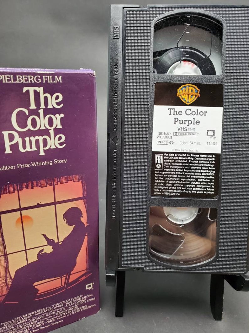 1985 the Color Purple VHS VCR Tape Steven Spielberg Amblin | Etsy