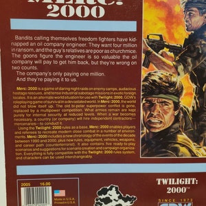 GDW 2005 Merc 2000 Twilight 2nd Edition Roleplaying Game Book ISBN 0 ...