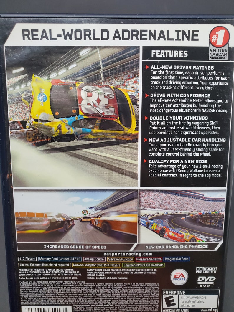 PS2 Nascar 07 Racing Game Sony Playstation 2 Video Game CD - Etsy