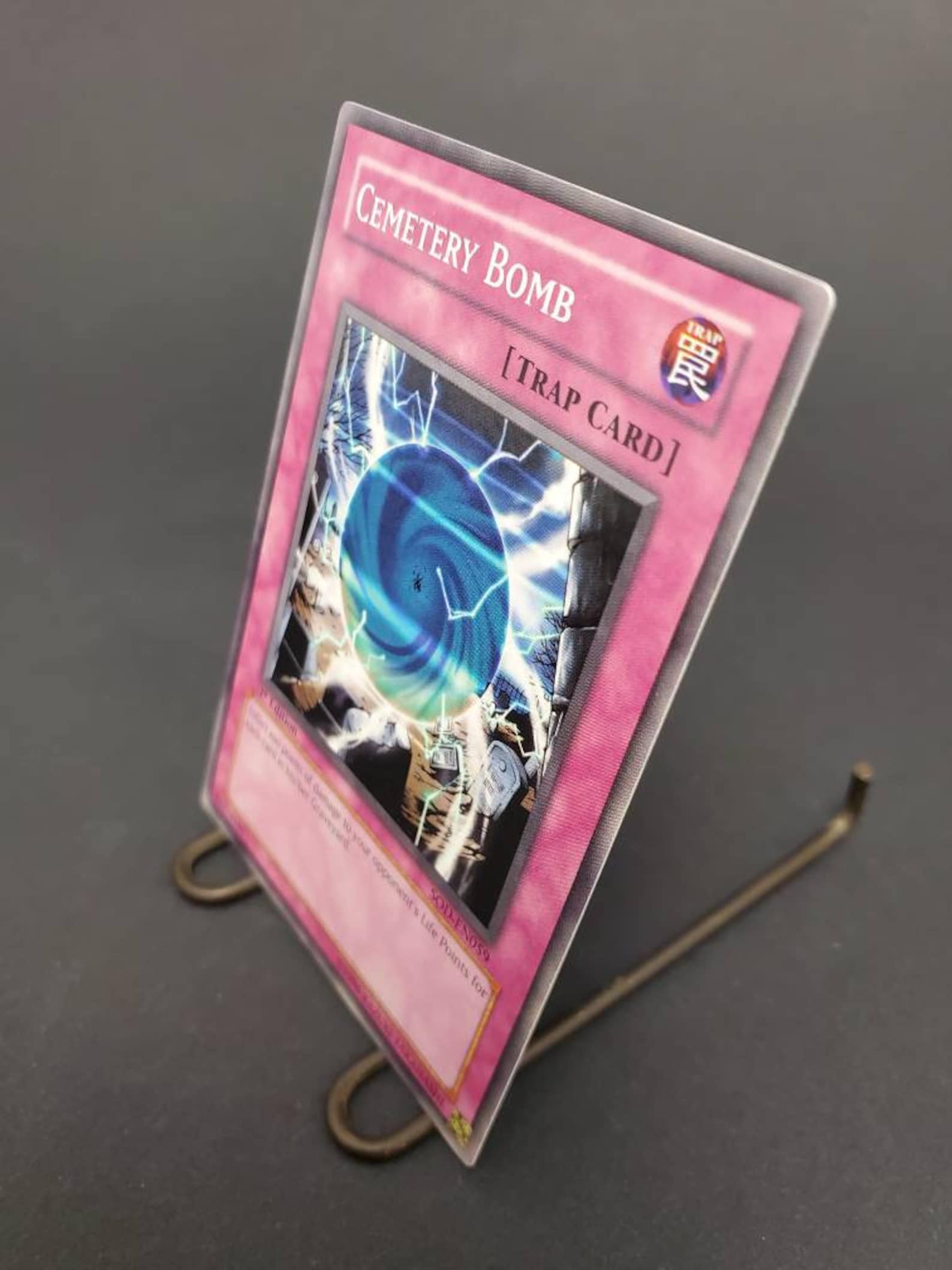 Cemetery Bomb SOD EN059 Yugioh 1st Edition Trap Card Trading | Etsy
