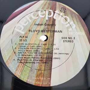 1970 Floyd Westerman LP Indian Country Stereo Vinyl Record Album PLP 14 ...