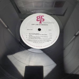 1985 GRP Live in Session LP GRP 1023 Digital Master Records Vinyl ...