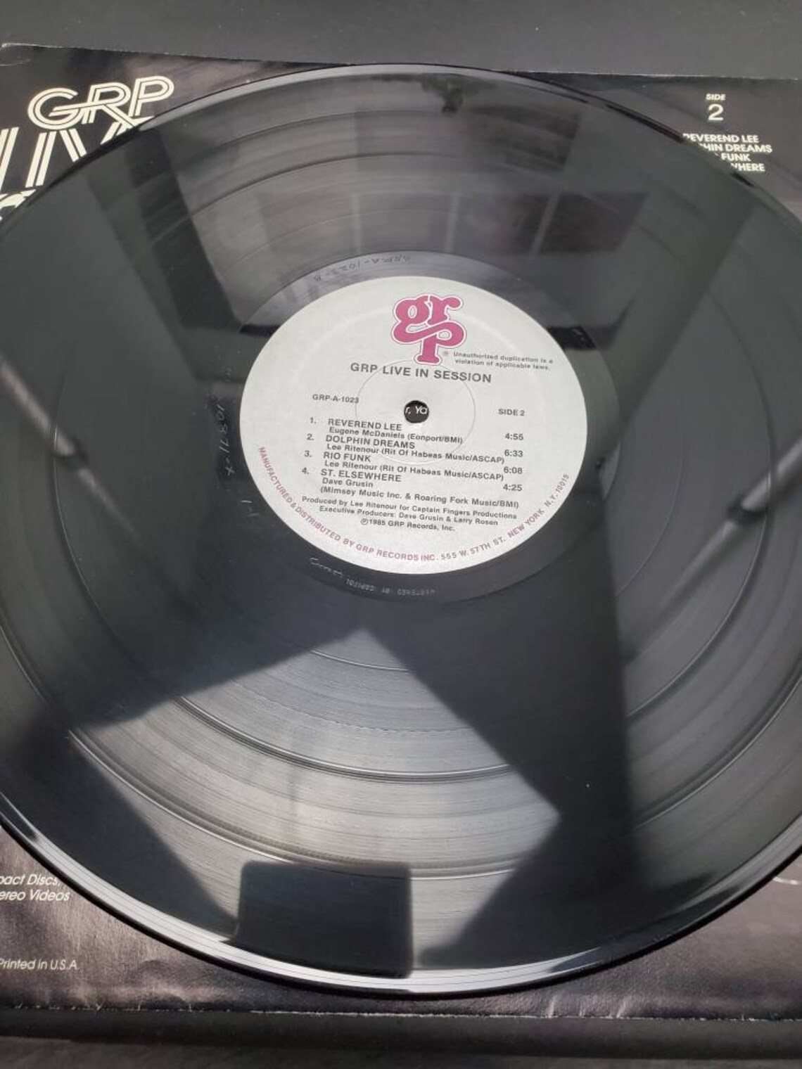 1985 GRP Live in Session LP GRP 1023 Digital Master Records | Etsy