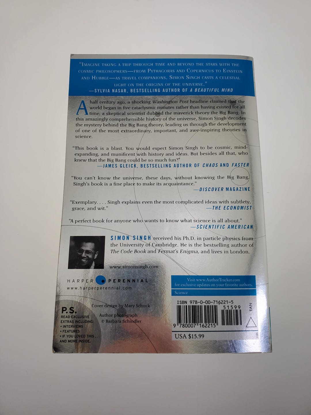 2005 Big Bang the Origin of the Universe Softcover Book by Simon Singh ...