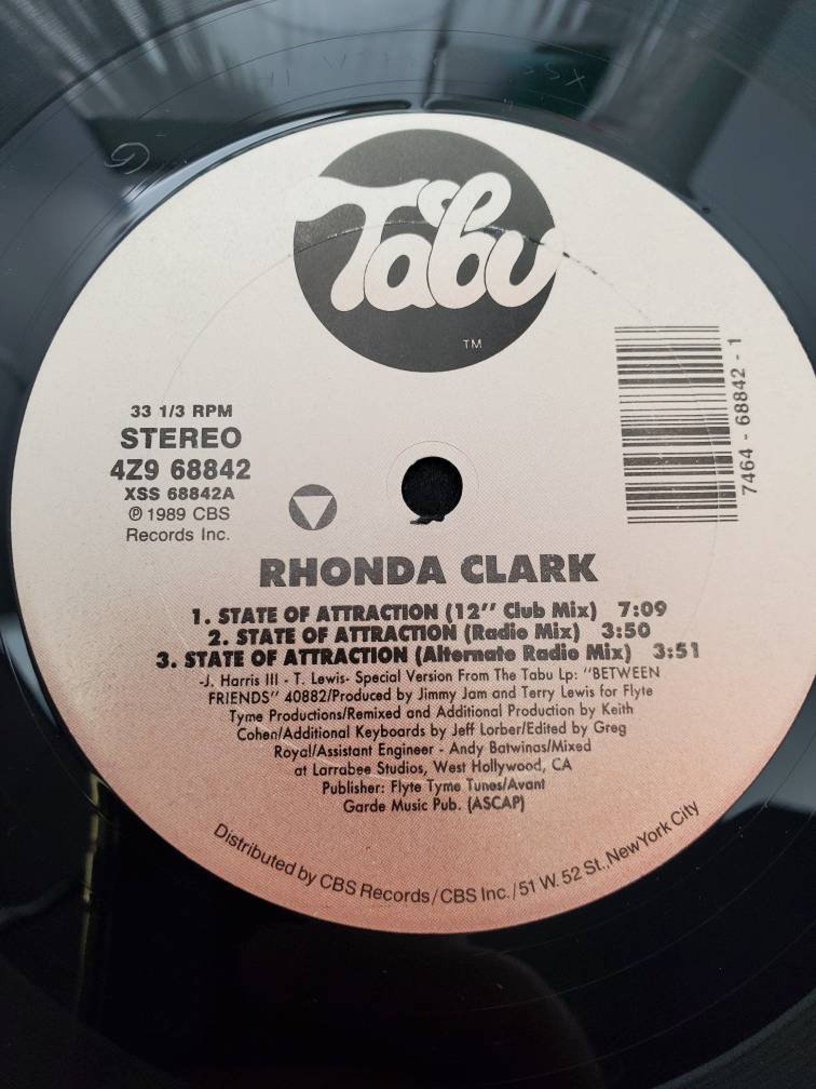1989 Rhonda Clark State of Attraction LP 4Z9 68842 Tabu - Etsy France