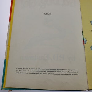 1961 Go Dog Go Hardcover Children's Book by P.D. Eastman I Can Read It ...