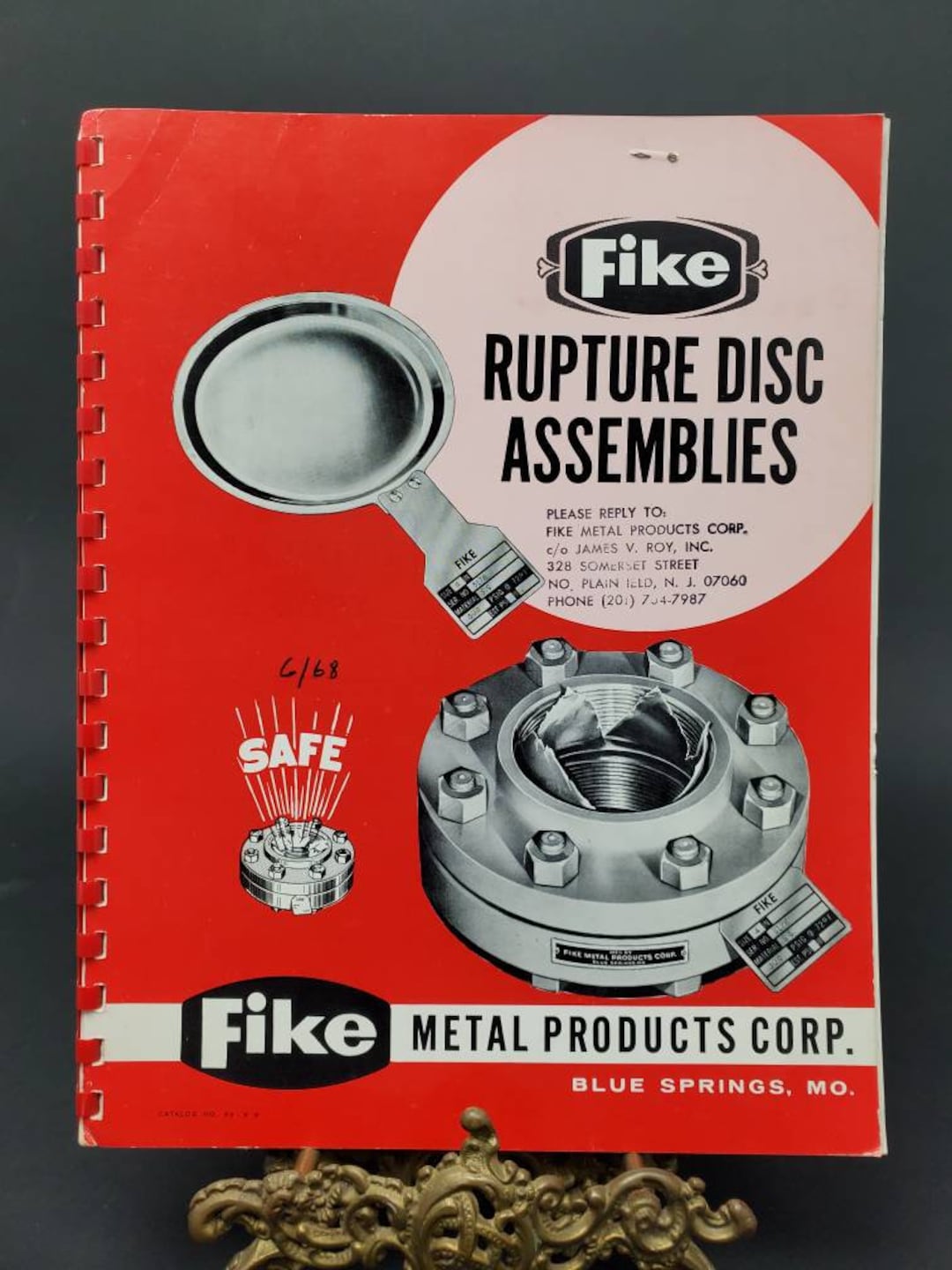 1966 Fike Rupture Disc Assemblies Fike Metal Products Corp - Etsy