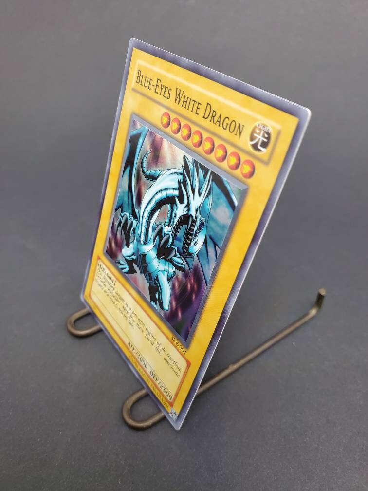 outlet clearance 0.5 Blue - Eyes White Dragon SKE 001 Yugioh Holographic Card Trading Card Game