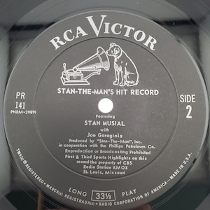 1963 Stan Musial & Joe Garagiola LP Stan the Man Hit Record Baseball ...