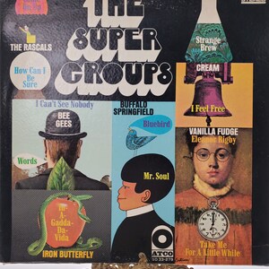 1969 the Super Groups LP Stereo Vinyl Record Album SD 33 279 Atco ...