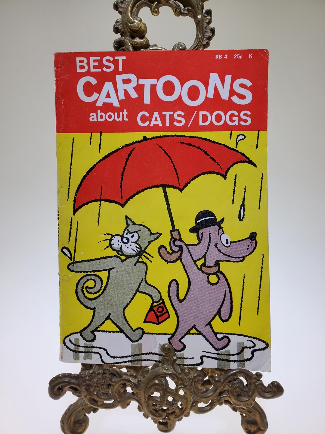 1958 Best Cartoons About Cats/dogs Softcover Book Edited by John ...