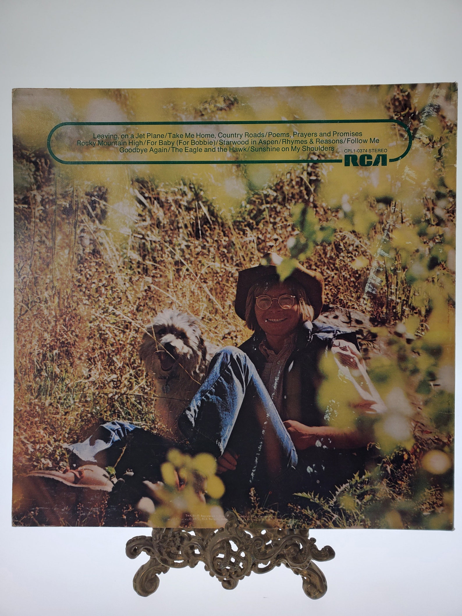 1973 John Denver LP Greatest Hits Stereo Vinyl Record Album CPL1 0374 ...