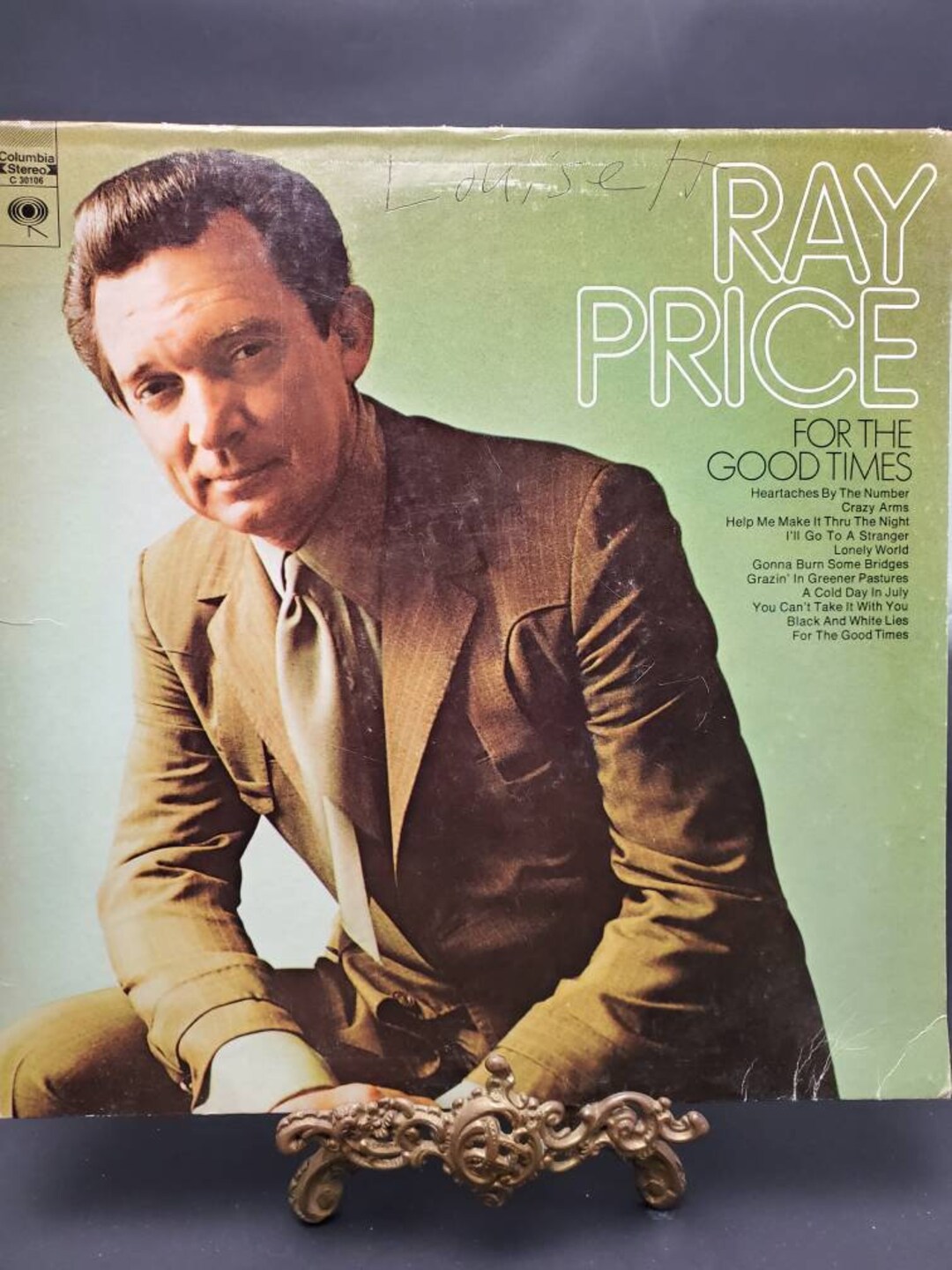 1970 Ray Price for the Good Times LP C 30106 Columbia Records Vinyl ...