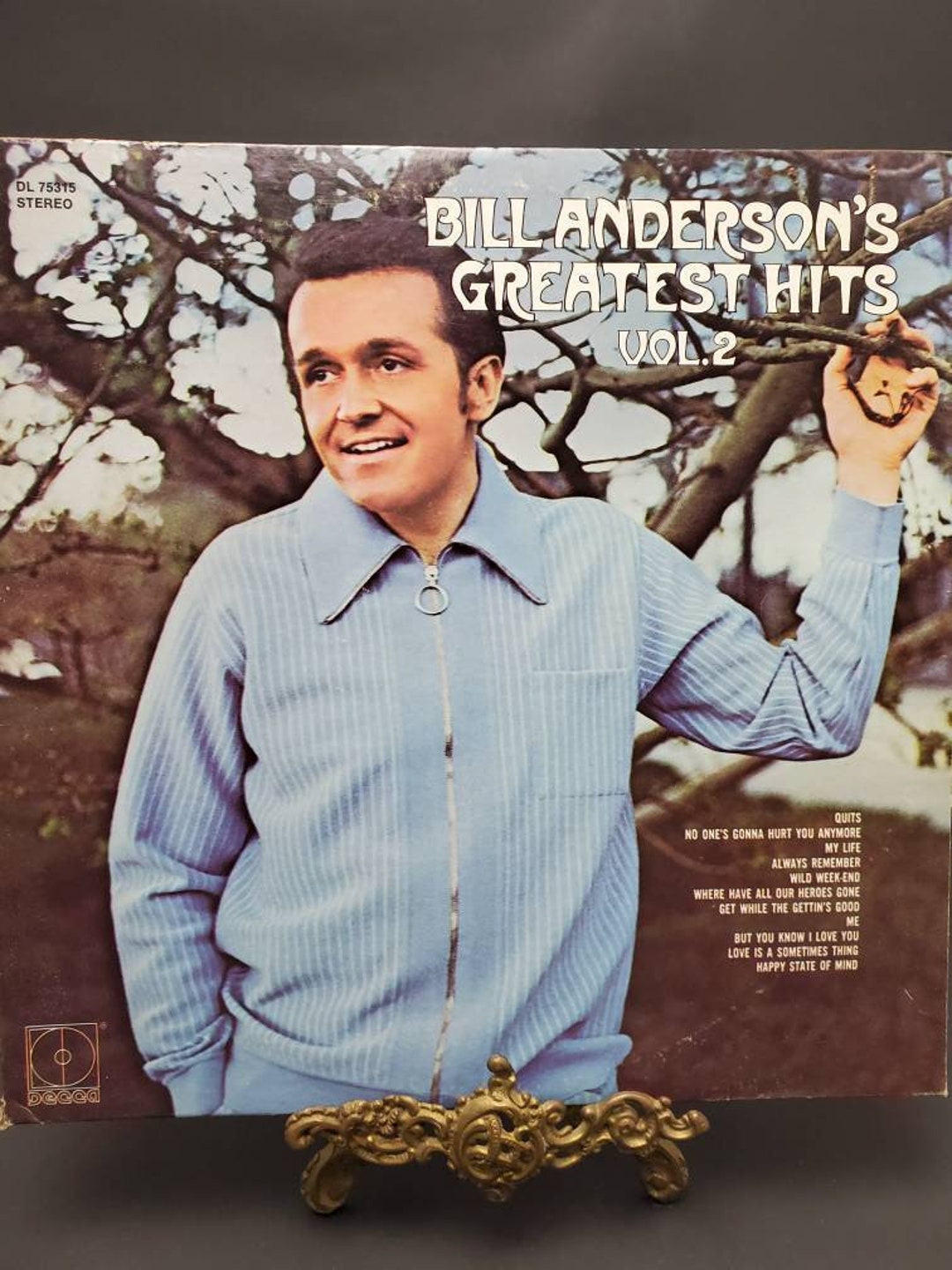1971 Bill Anderson Greatest Hits Volume 2 LP DL 75315 Decca Records ...