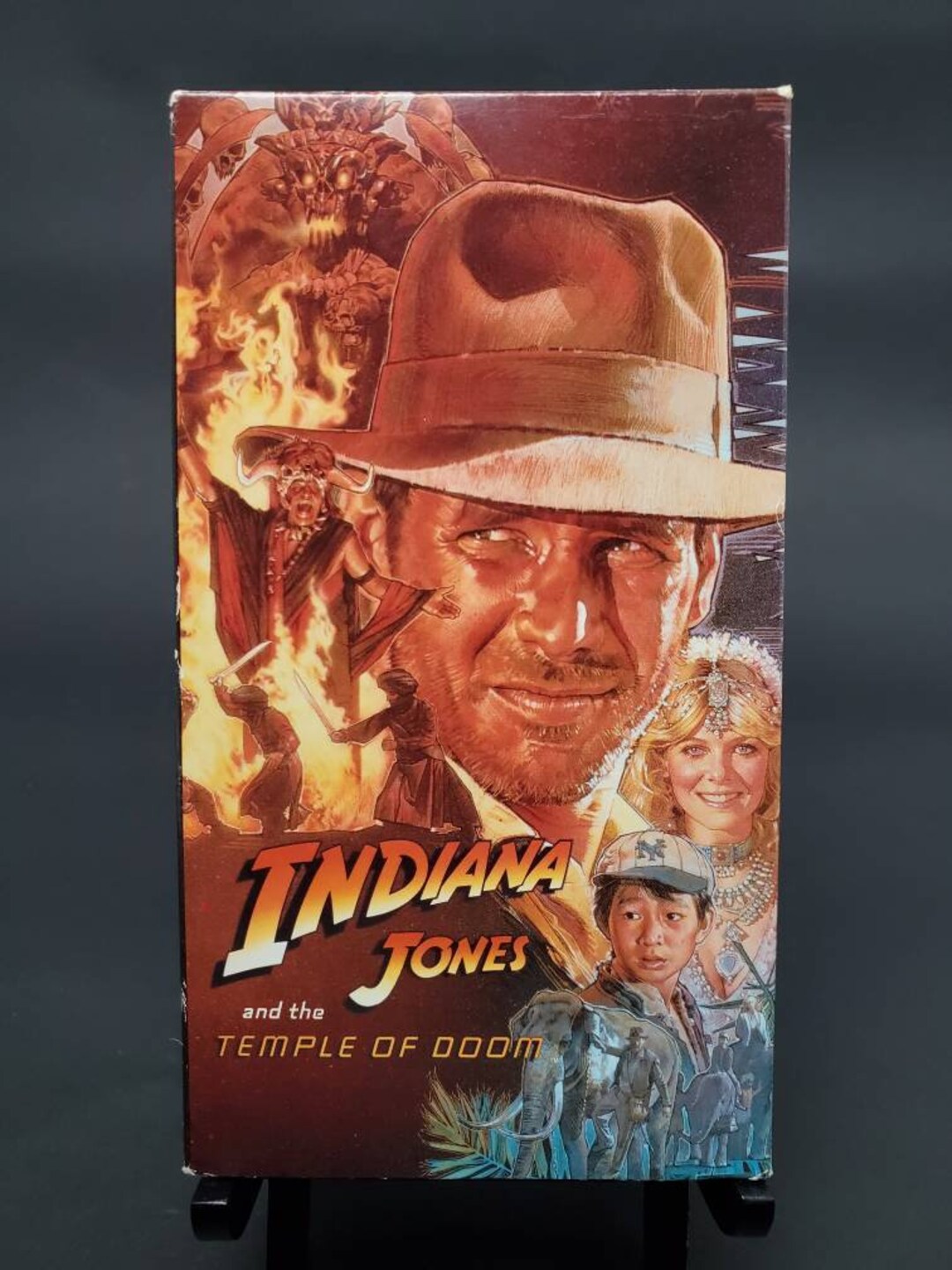 1984 Indiana Jones and the Temple of Doom Movie 1993 VHS VCR Tape ISBN ...