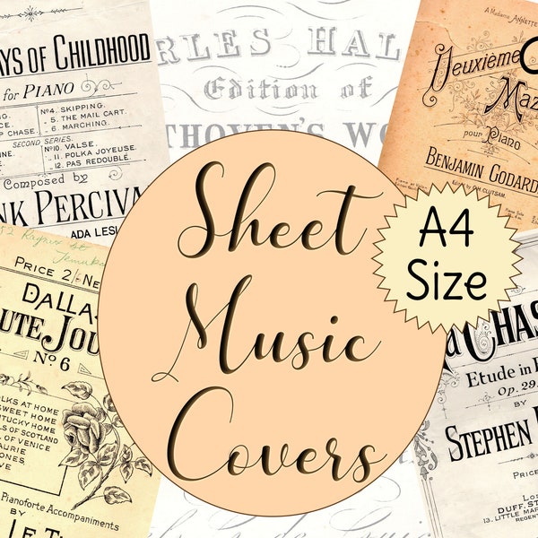 Sheet Music Cover - Etsy