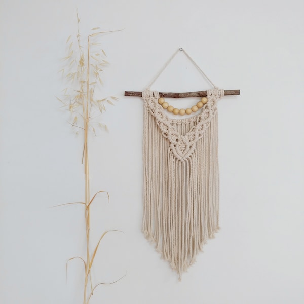 Beaded Macrame Wall Hanging - Etsy