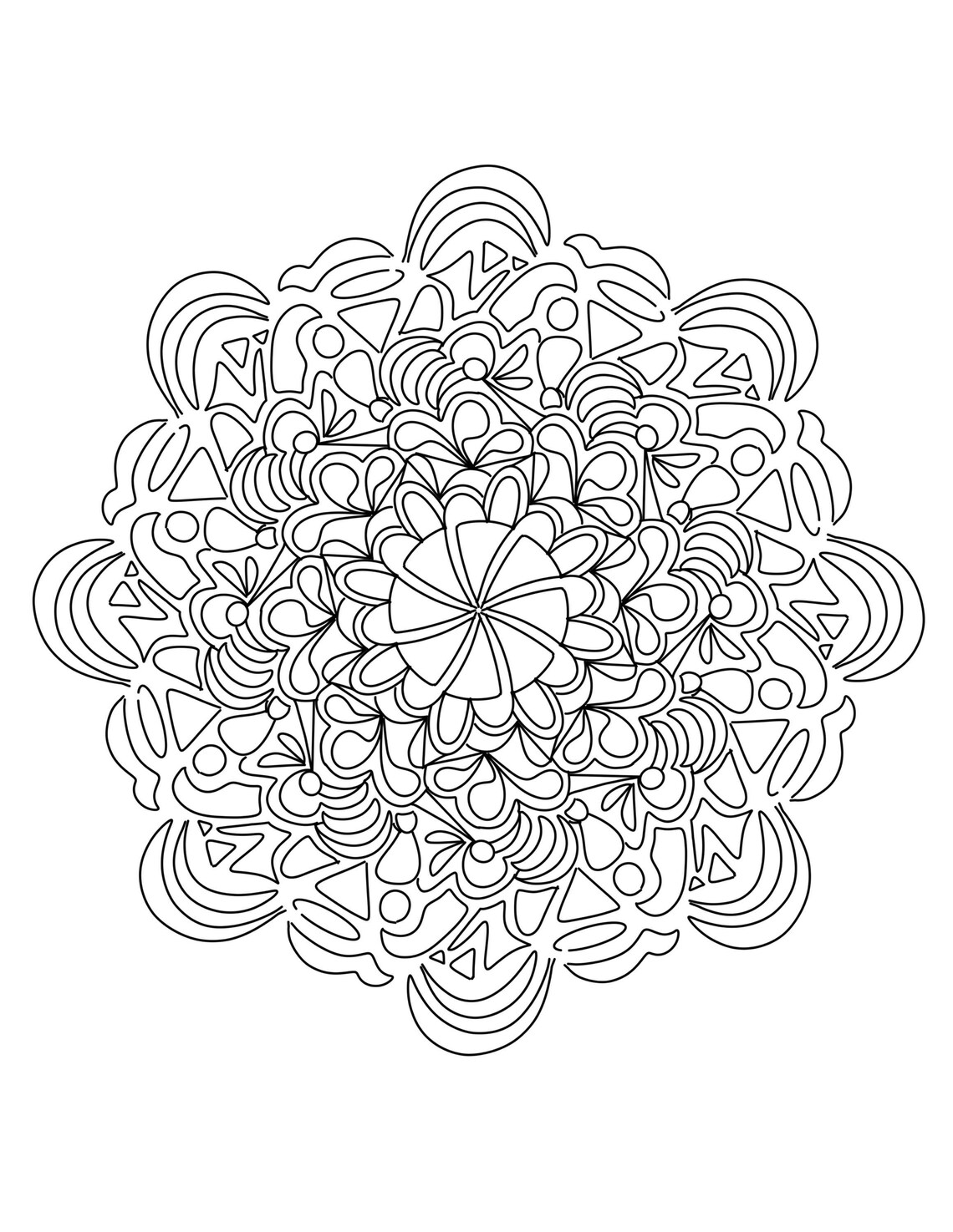 Mandala Coloring Page, Calming, Relaxing, Meditation, Prayer, Color ...