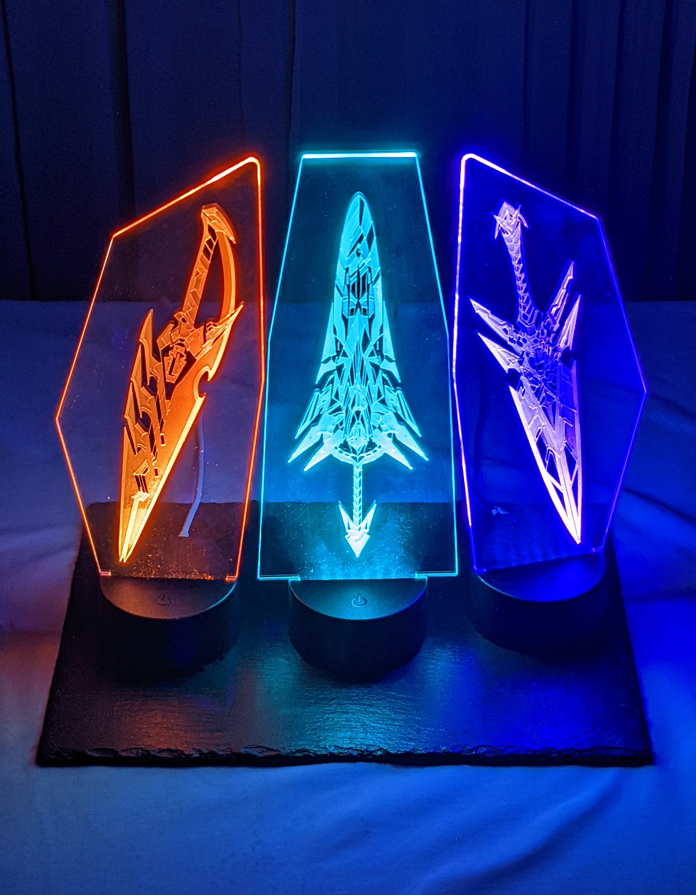Pyra/mythra/pneuma Aegis Swords Trio Nightlight Display - Etsy