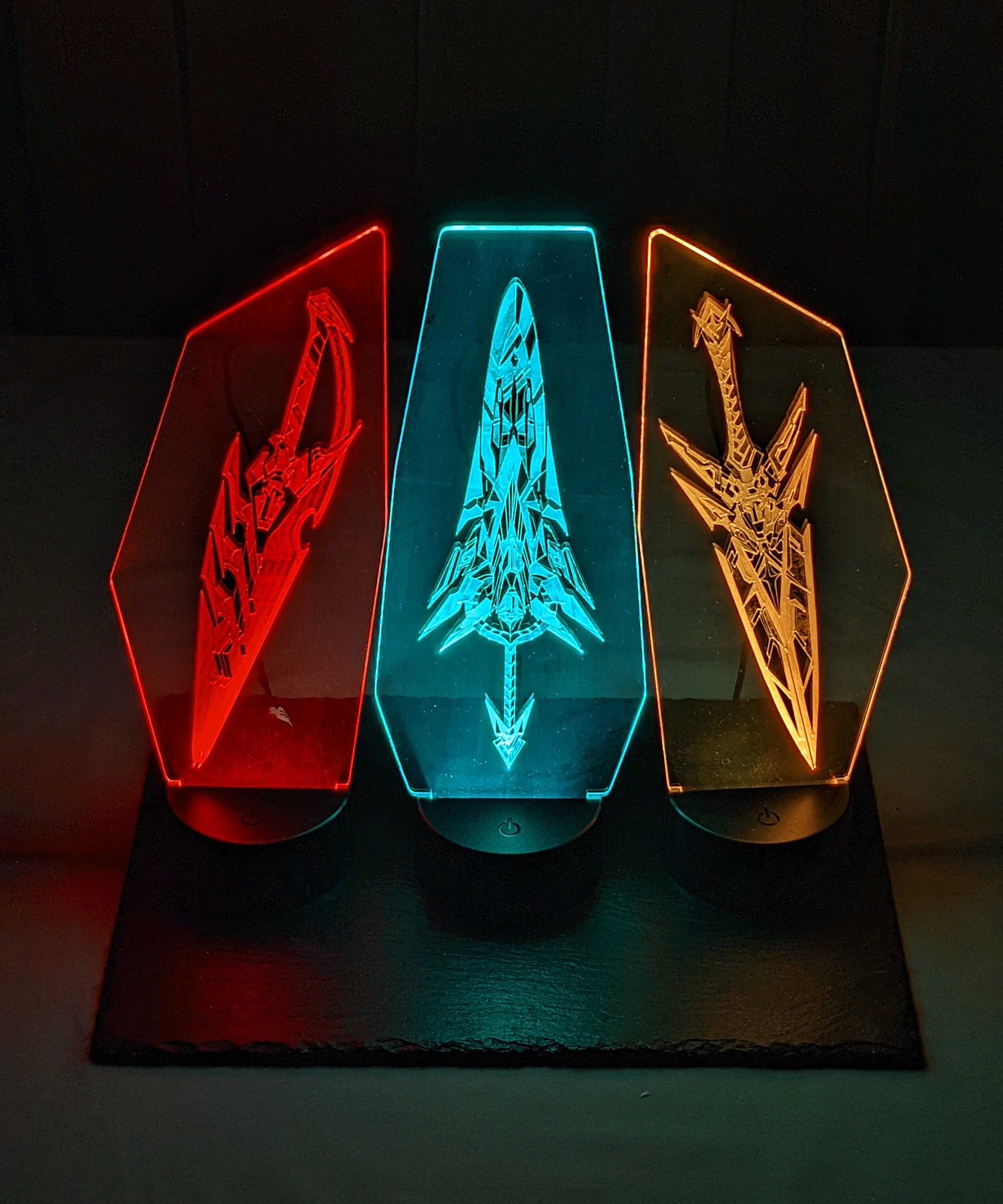 Pyra/mythra/pneuma Aegis Swords Trio Nightlight Display - Etsy Ireland