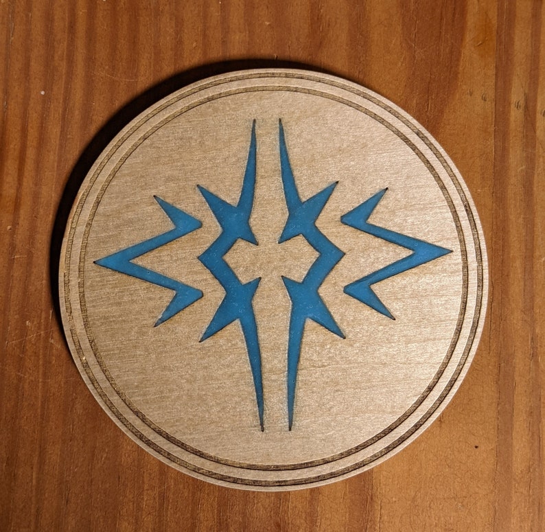 FE3H Crest Glow-in-the-dark Colored Disk/coaster Collection - Etsy