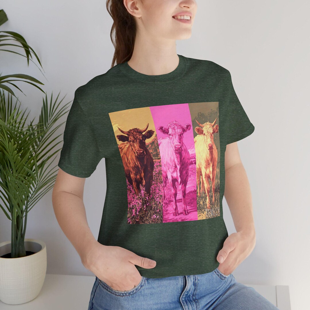 Neapolitan MOO T-shirt | Retro Cow Trio Tee - Etsy