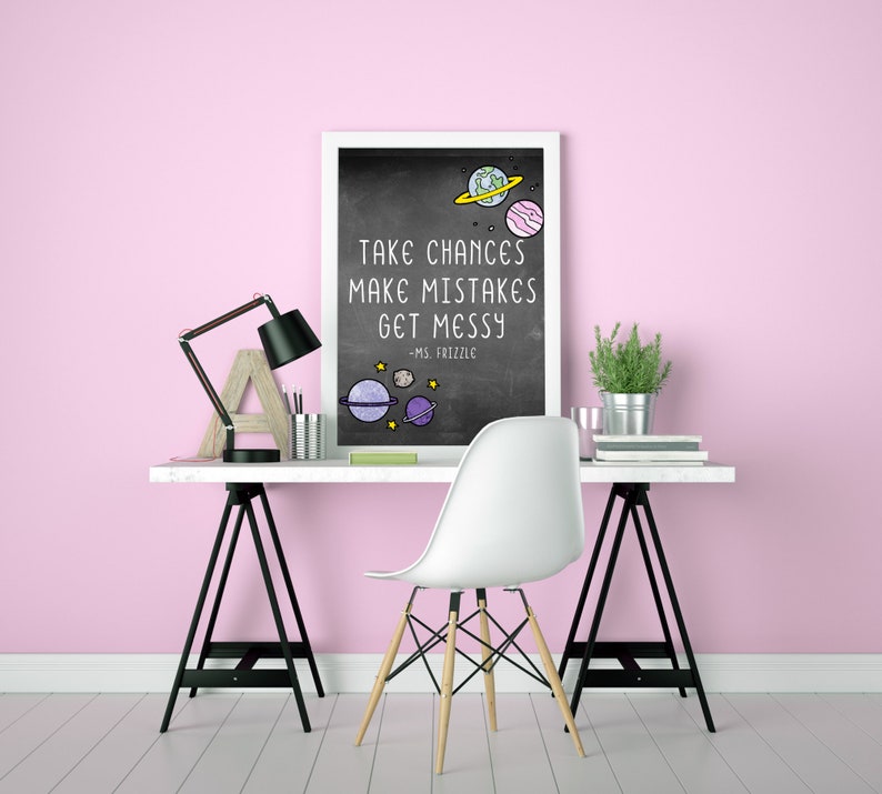 Take Chances Make Mistakes Get Messy Print Ms. Frizzle - Etsy