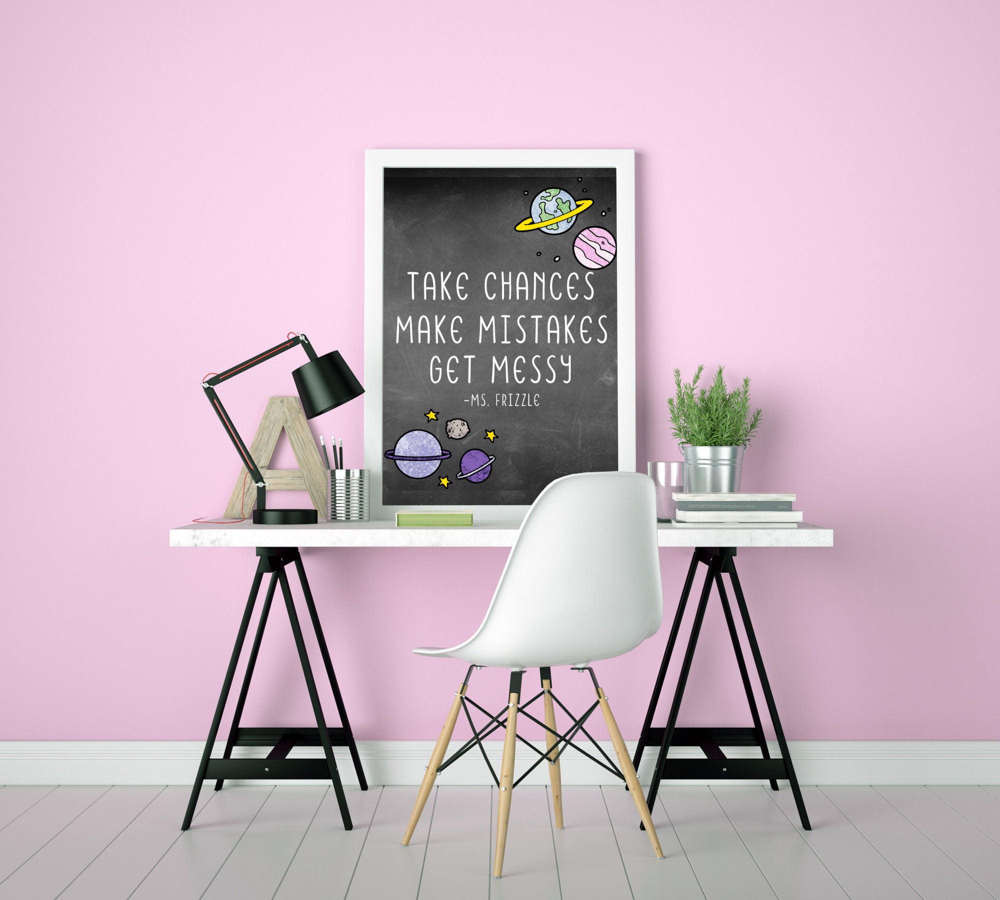 Take Chances, Make Mistakes, Get Messy Print, Ms. Frizzle, Magic School ...