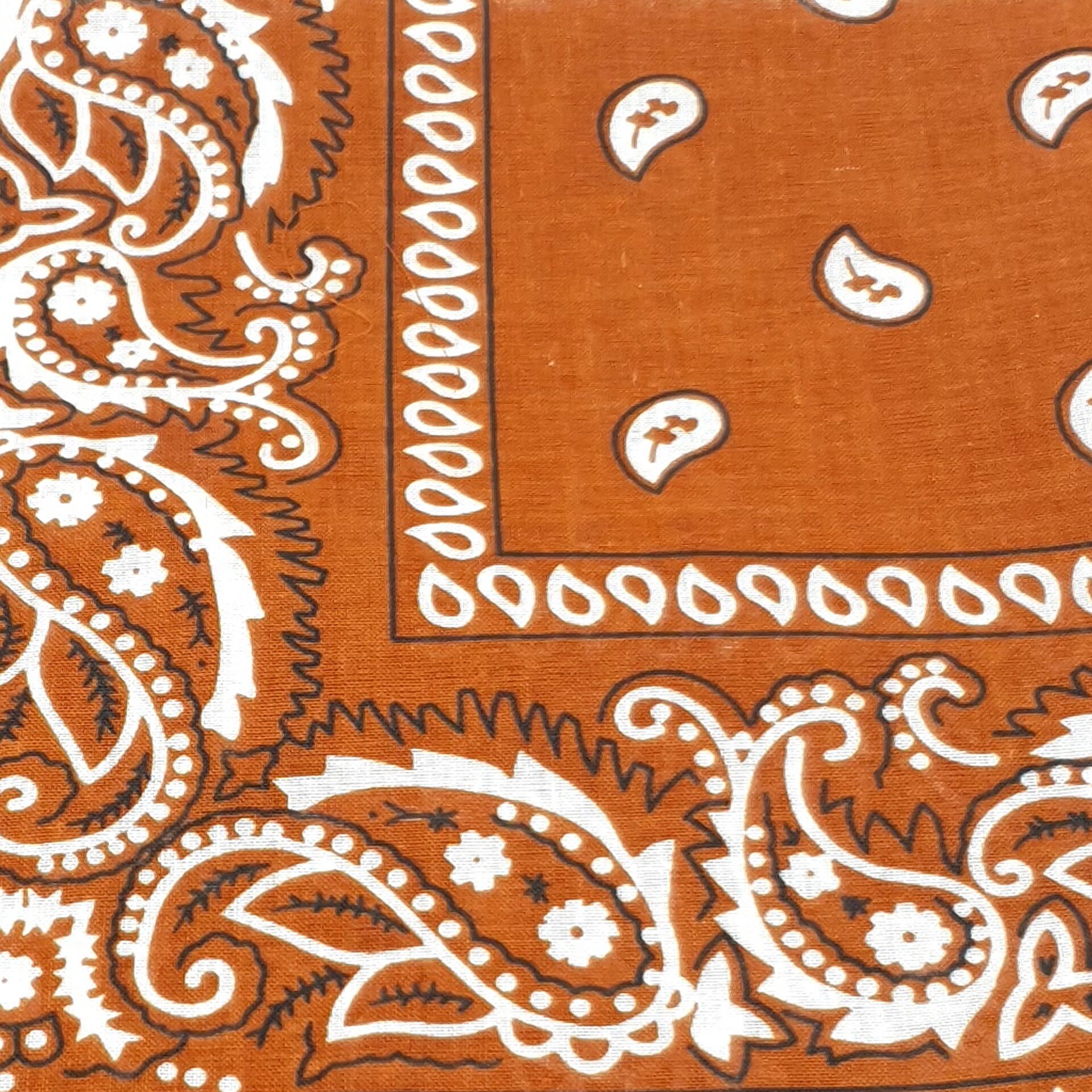 Tan Paisley Bandana 100% Cotton Headband Accessories | Etsy