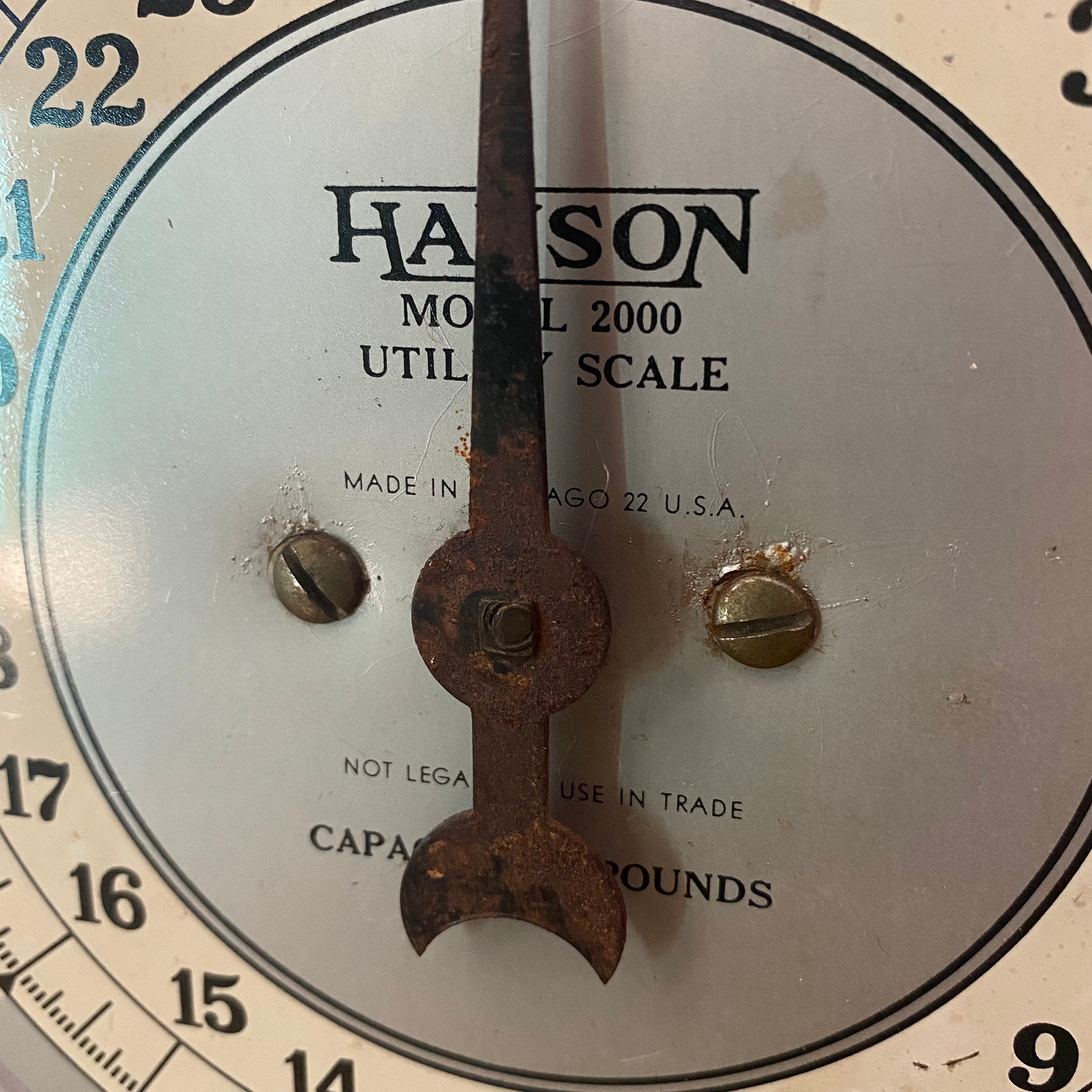 Vintage Hanson Utility Scale, Model 2000, 25 Pounds - Etsy