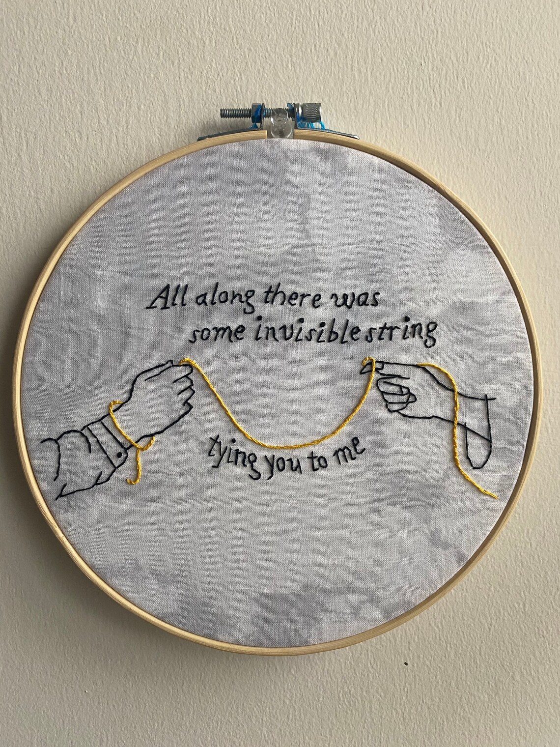 Taylor Swift Invisible String Folklore Embroidery Embroidery Etsy