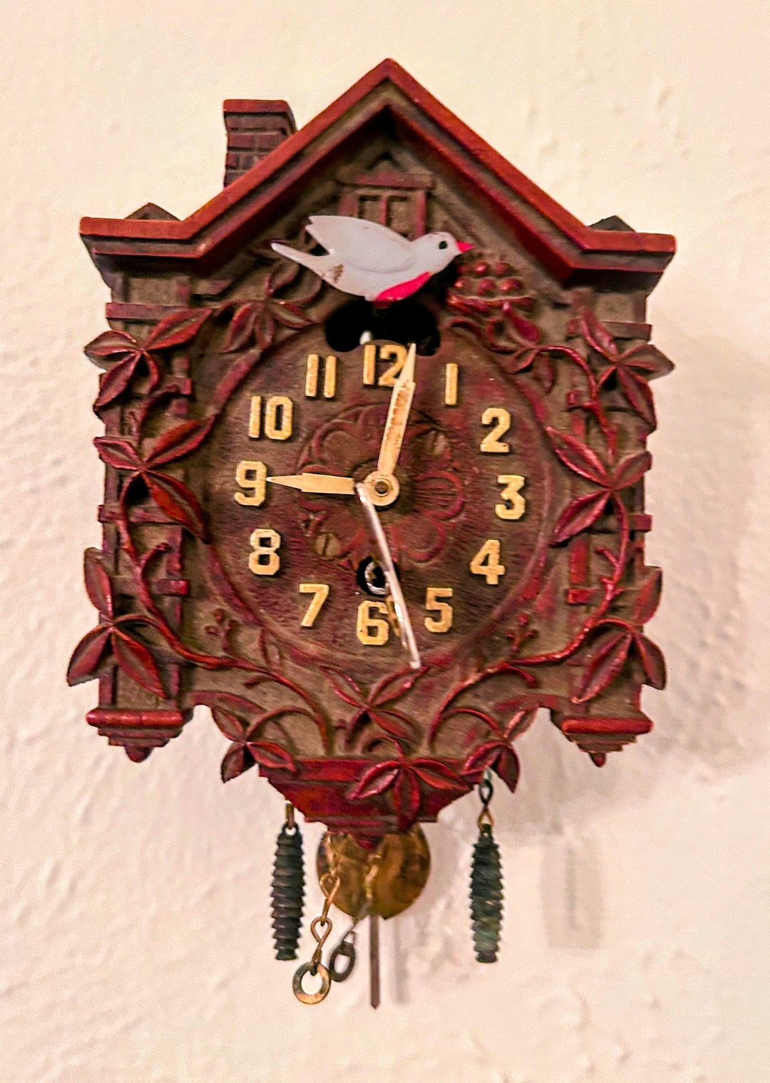 Vintage Miniature Cuckoo Clock - Etsy
