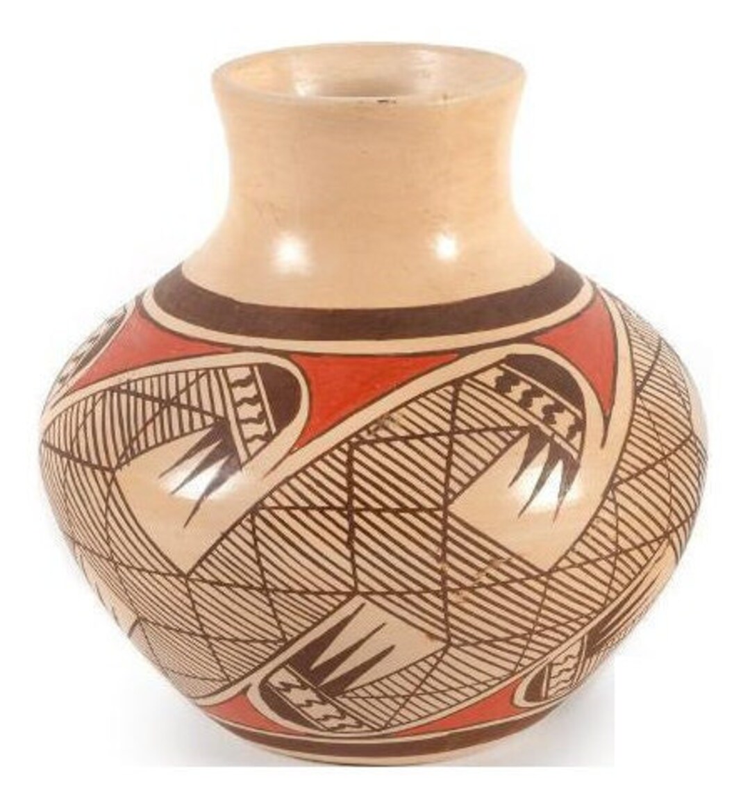 Southwest Clinton Polacca Nampeyo Hopi Polychrome Seed Jar With ...