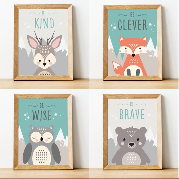 Woodland Animals Set of Printables | Etsy