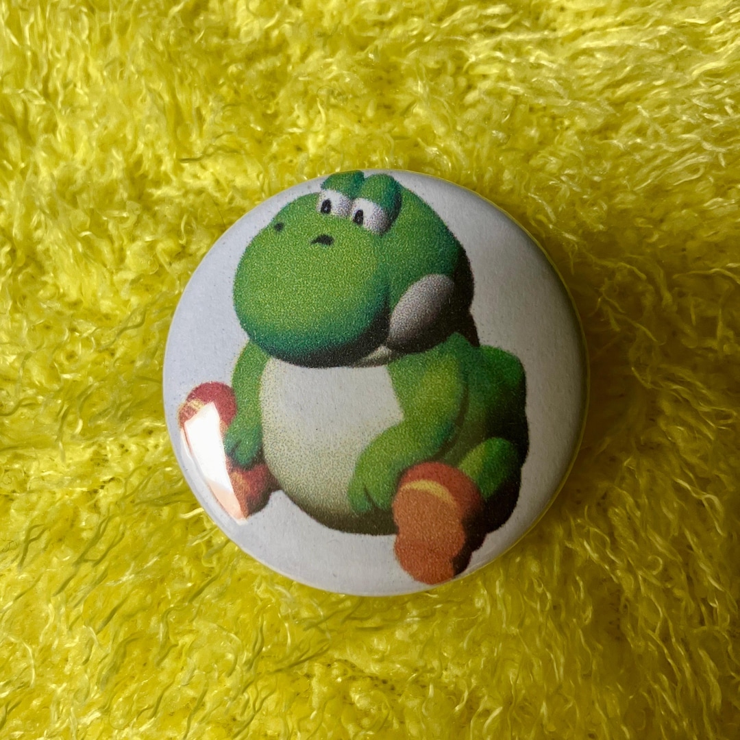 Yoshi Pin Fat Yoshi Super Mario Bros Pin for Video Game Nintendo Lovers ...