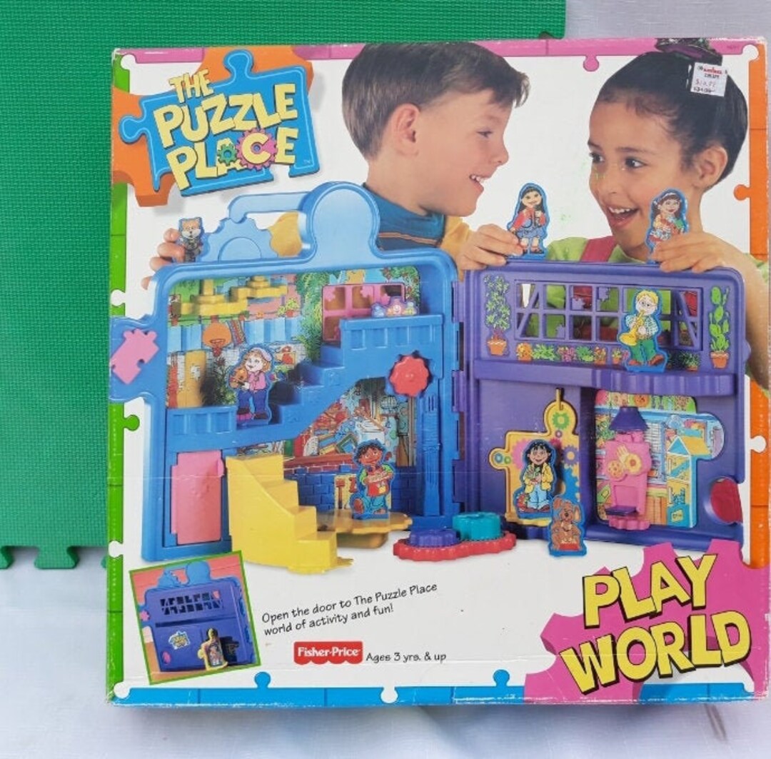 Vintage 1995 the Puzzle Place "play World" Set, Fisher-price 76727 ...