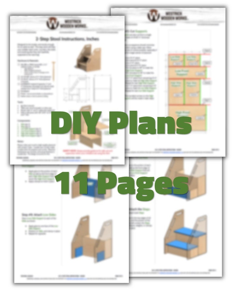 DIY Toddler Step Stool Plans - Etsy