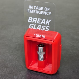 10mm Socket in Case of Emergency "break Glass" Display Case: Garage ...