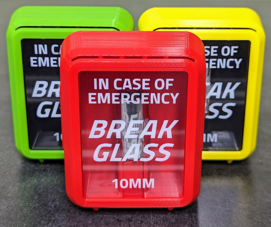 10mm Socket in Case of Emergency "break Glass" Display Case: Garage ...