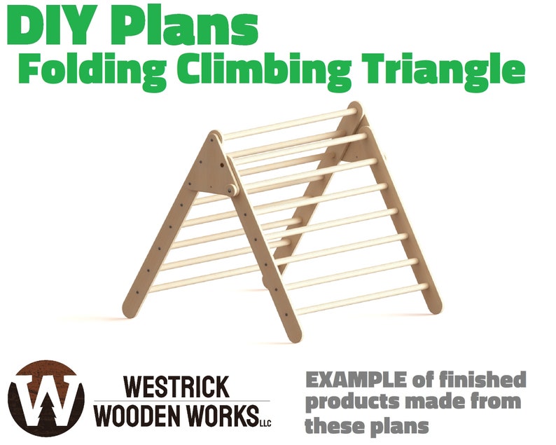 DIY Folding Climbing Triangle From Plywood Plans - Easier Design! - Etsy