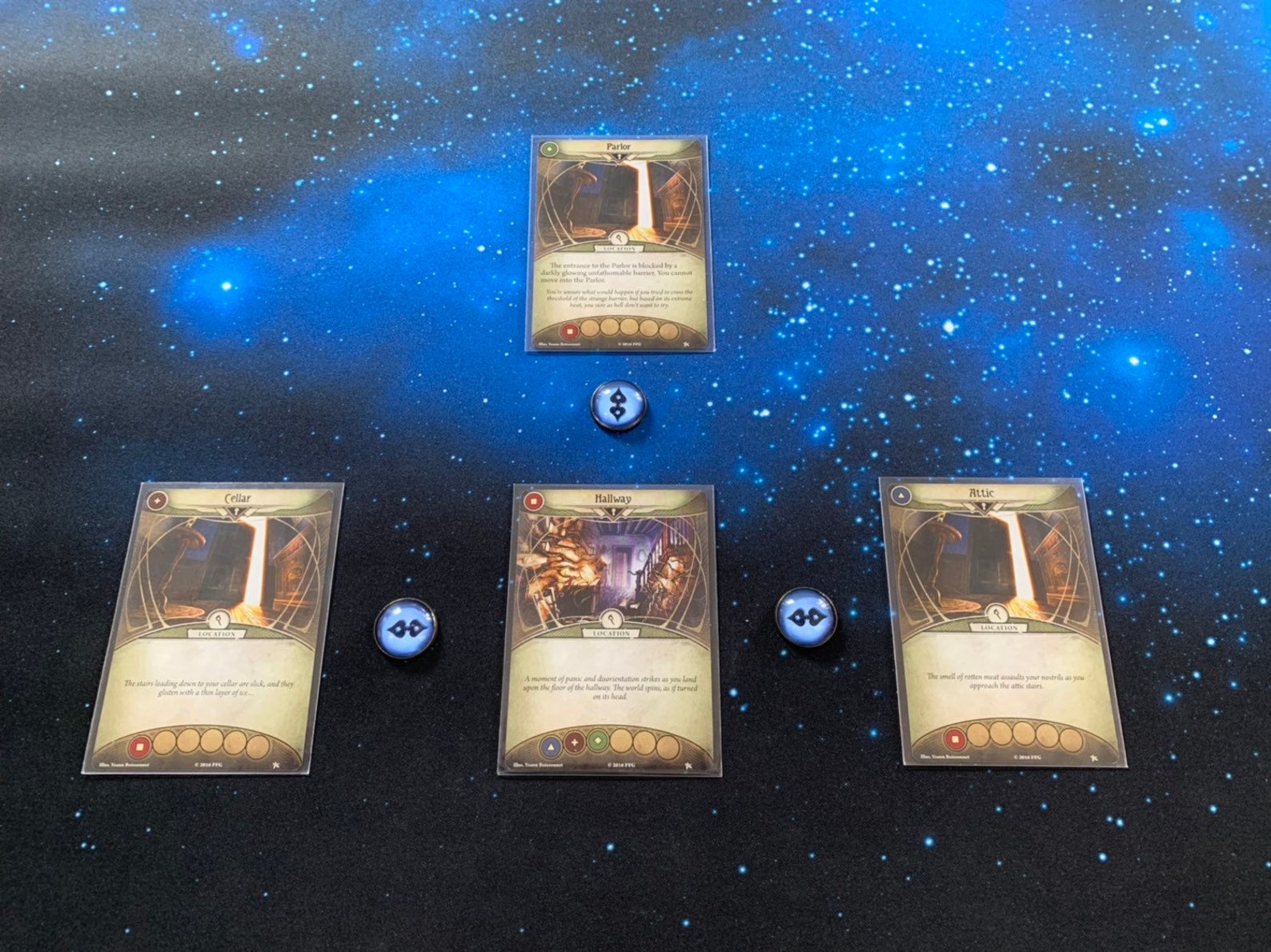 Arkham Horror the Card Game Compatible Premium Brass Backed Path Marker ...