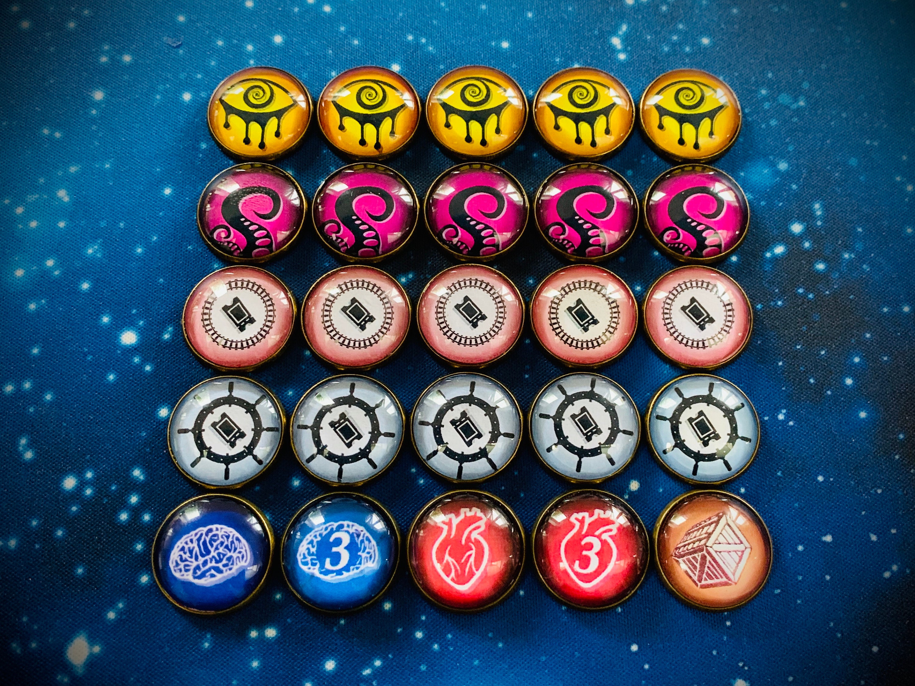 Eldritch Horror Compatible Premium Brass Backed Tokens - Etsy Norway