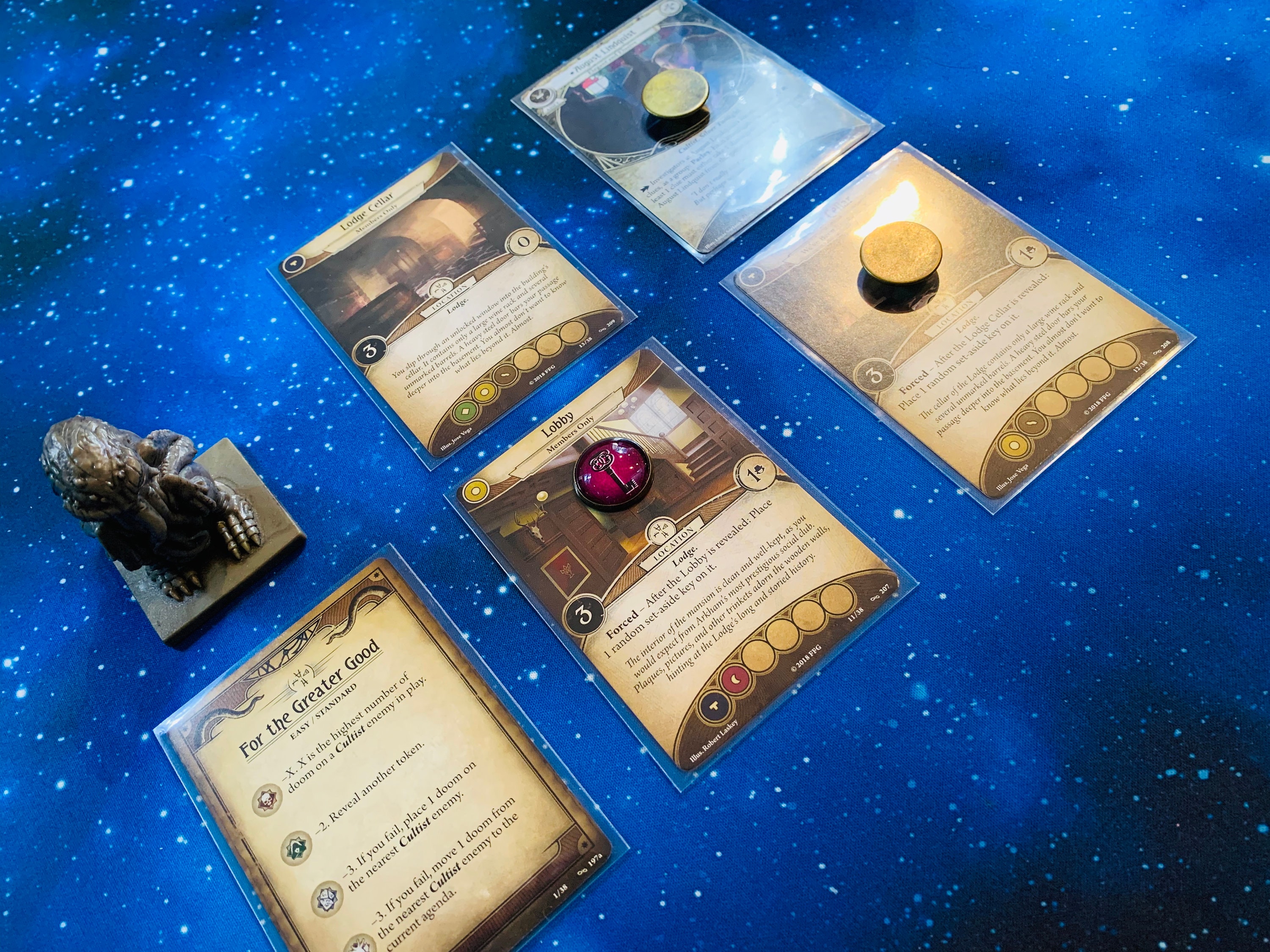 Arkham Horror The Card Game Compatible Premium Brass Backed | Etsy