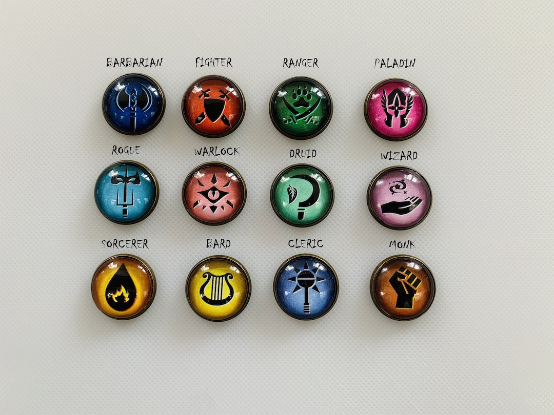 Dungeons and Dragons D&D 5E Compatible Premium Brass Backed Class ...