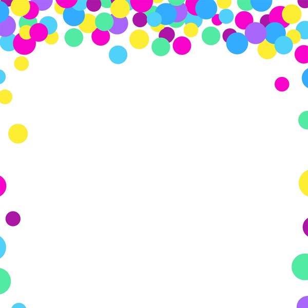 Confetti Birthday Party Invitation - Etsy