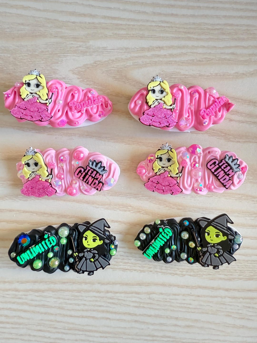 Wicked Inspired Hair Clip – “popular,” “team Glinda,” or “unlimited ...