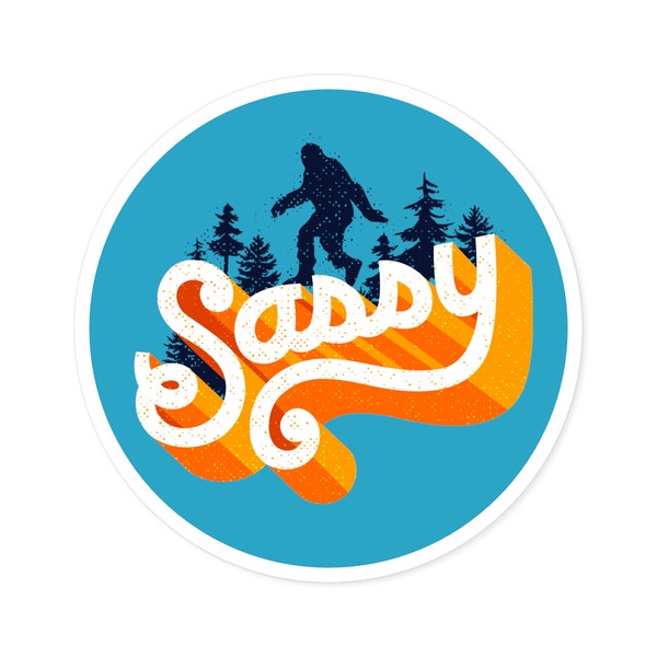 Sassy the Sasquatch Sticker - Etsy