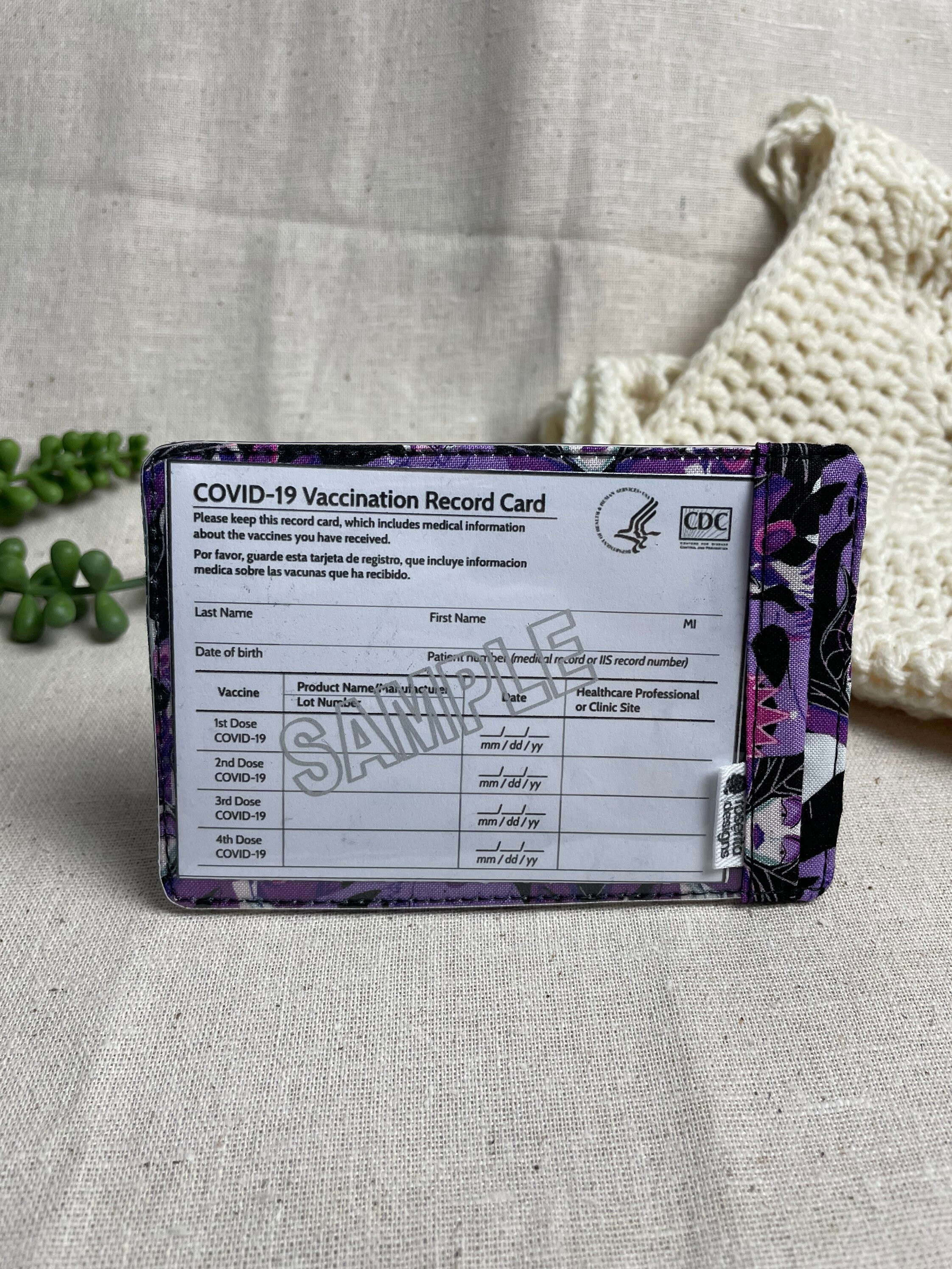 Vaccination Card Holder Vaccine Card Protector COVID Card | Etsy