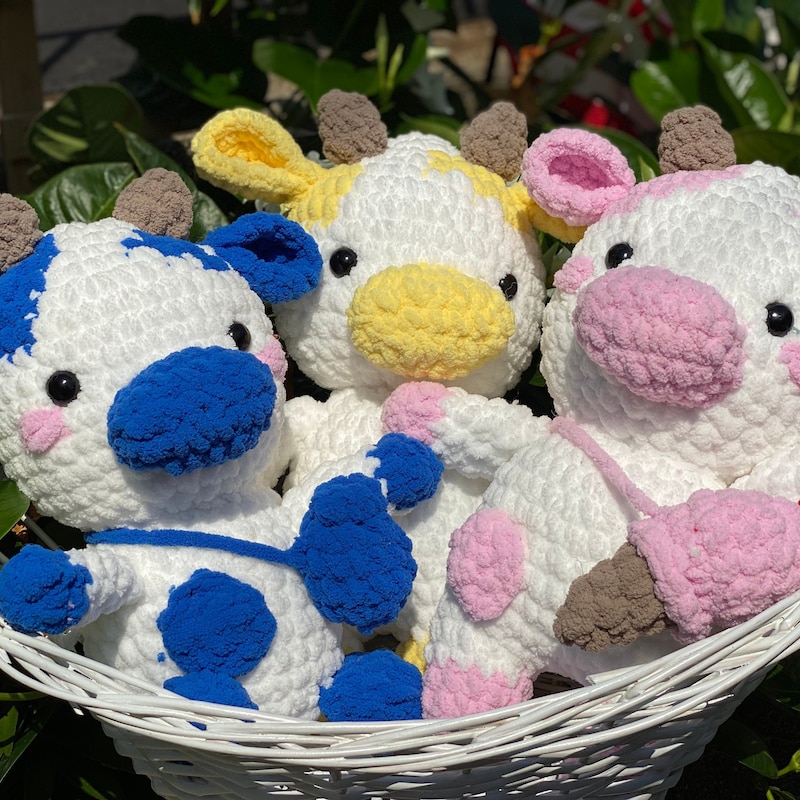 Chubby Cow Crochet Pattern - Etsy