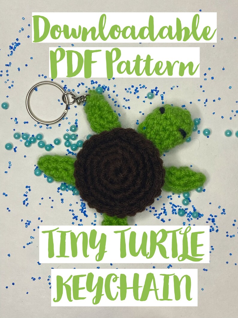 Tiny Turtle Keychain | PDF | PATTERN ONLY - Etsy UK